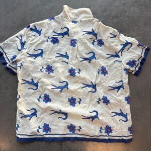 Vintage | Shirts | Vintage Y2k Tombolo Reptile Dysfunction Button Down ...